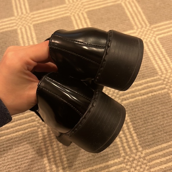 Prada | Shoes | Prada Chocolate Brushed Leather Loafers In Black | Poshmark